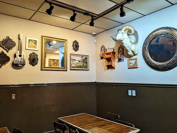 The spacious back area offers room for events, gatherings, and those times you need space to spread out.