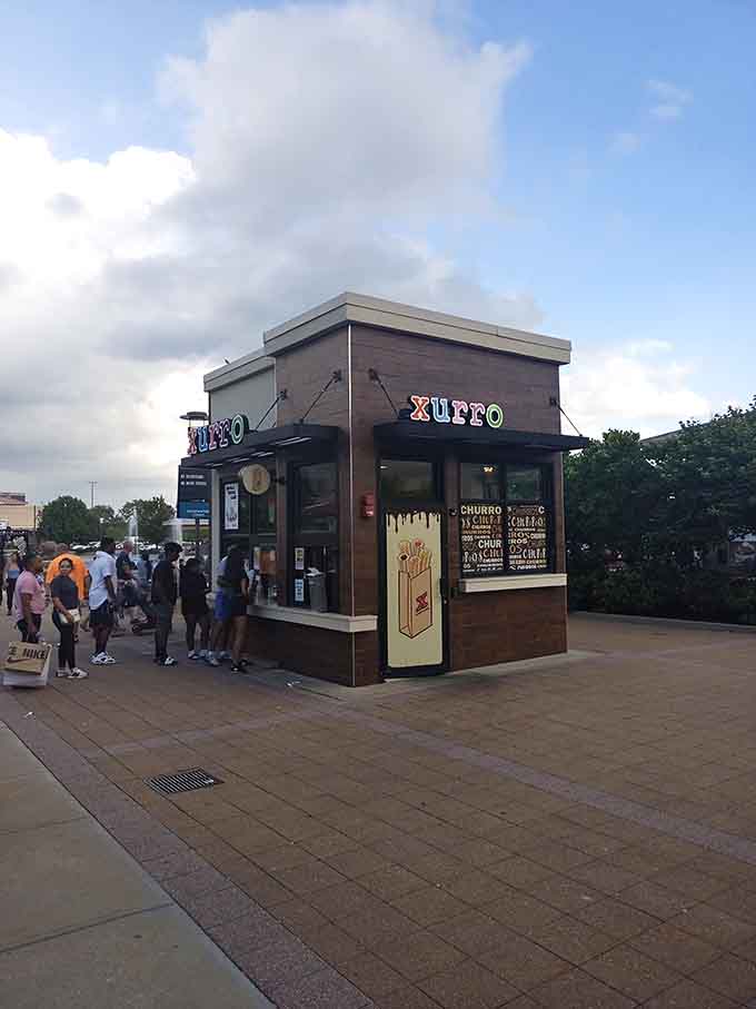 Sweet treats and churros provide the perfect energy boost for marathon shopping sessions ahead.