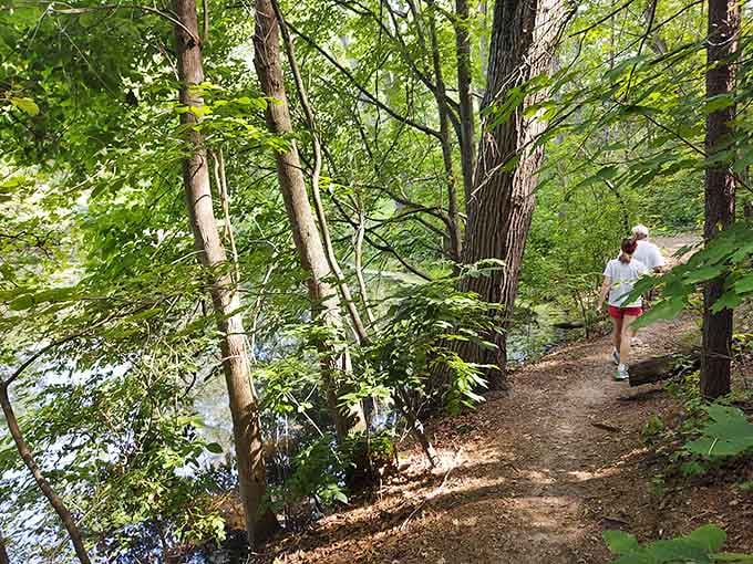 Sometimes the best conversations happen on trails where cell service can't interrupt your actual human connection.