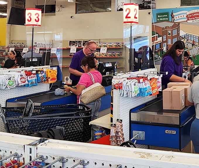 Checkout counters where the final total actually makes you smile instead of requiring emotional support afterward.