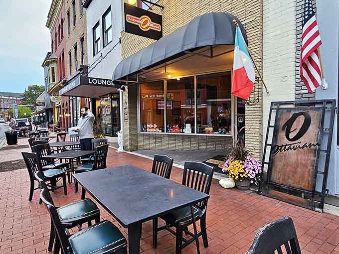 Outdoor dining with mountain views beats any rooftop bar in the city, especially when the scenery comes without cover charges.