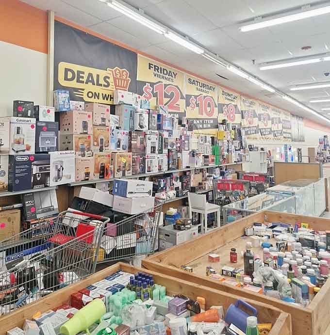 Beauty products and personal care items stacked to the ceiling&mdash;stock up now and save yourself months of shopping trips.