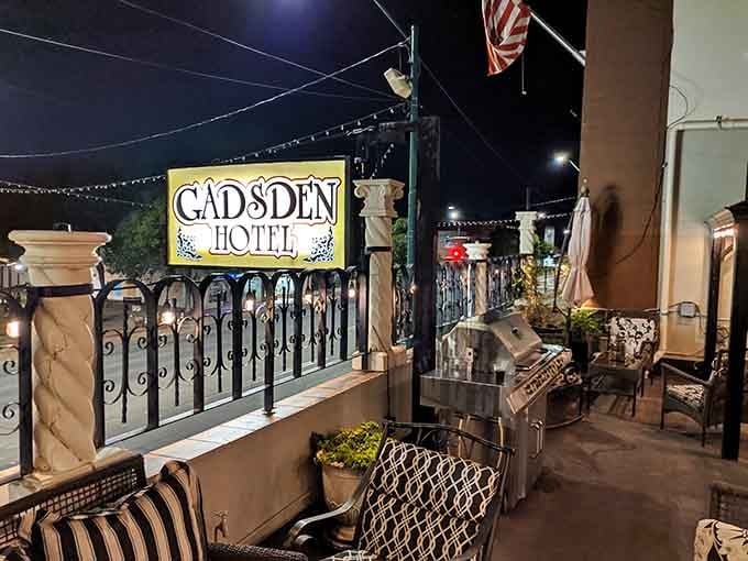 The Gadsden Hotel's rooftop patio offers historic elegance at prices that won't require a trust fund.