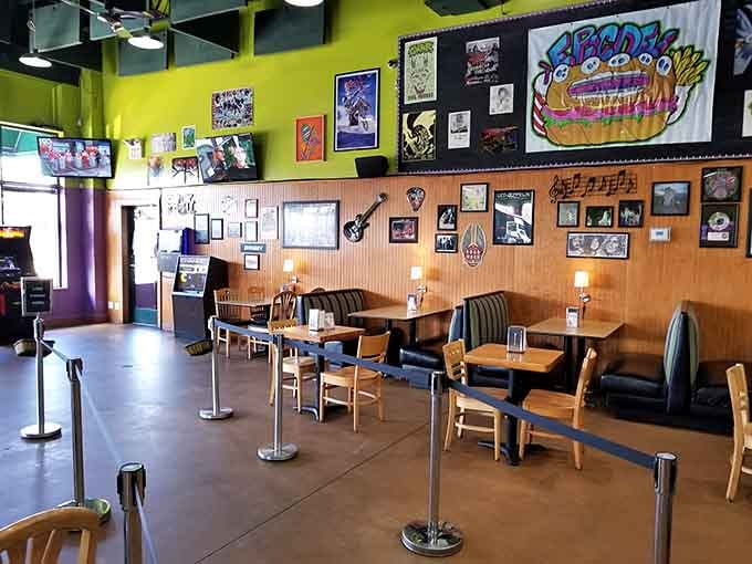 The dining room offers plenty of space to contemplate which sandwich you'll order on your next visit.