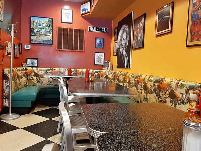 Cozy booths and tables where conversations flow as freely as the maple syrup on pancakes.