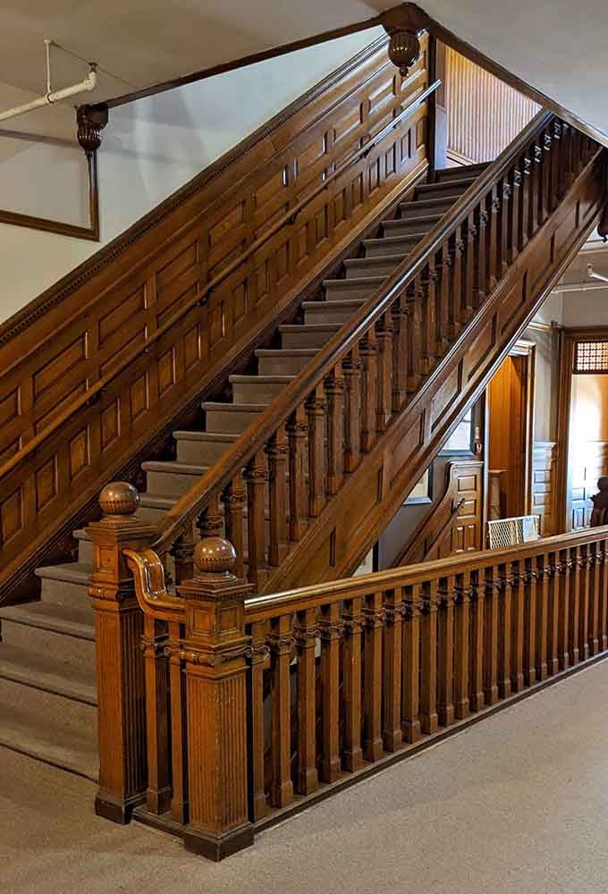 These stairs were built when craftsmanship meant something more than assembling flat-pack furniture with an Allen wrench.
