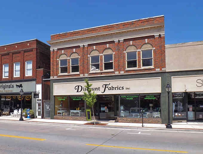 Local shops in historic buildings, where you can still find what you need without scanning a QR code.