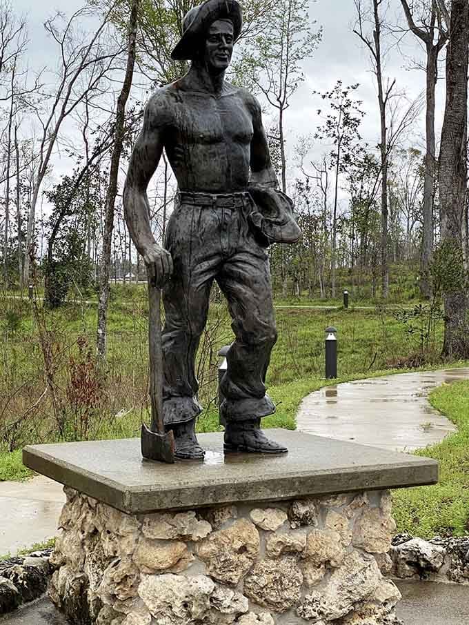 This Civilian Conservation Corps statue honors the Depression-era workers who built trails, installed cave lighting, and created lasting magic.