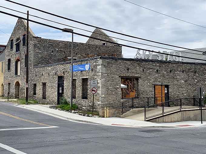 Stone walls and modern signage prove Frederick knows how to honor its past while embracing today.