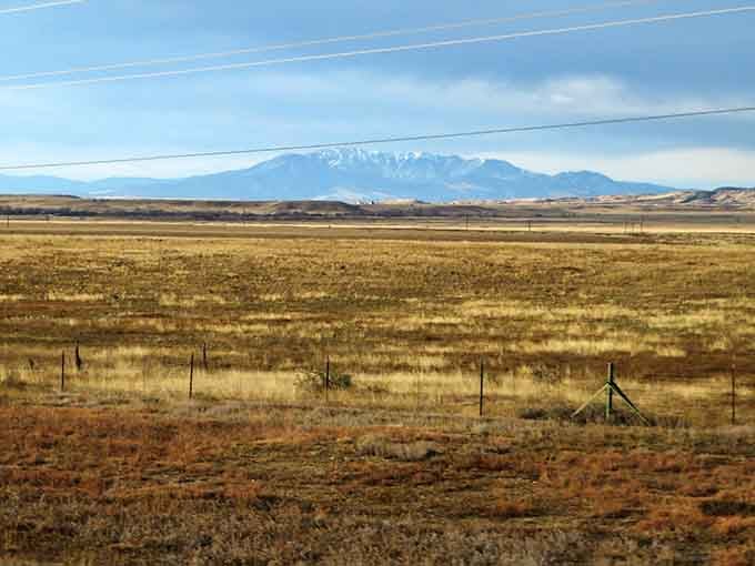 This is what happens when Mother Nature decides to show off: endless grasslands meeting snow-capped peaks like old friends.