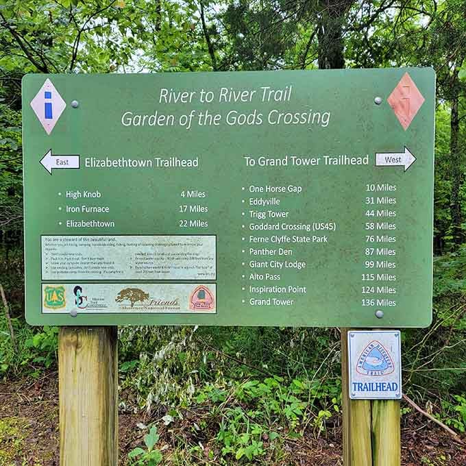 The River to River Trail crosses right through here, connecting adventurous souls across 160 miles of Illinois wilderness.