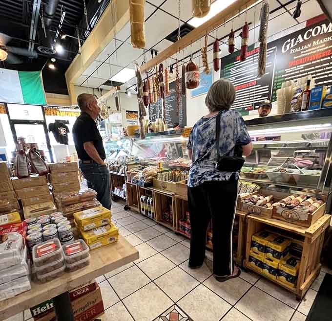 The ordering counter where dreams are built one layer of meat at a time, and portion control goes to die.