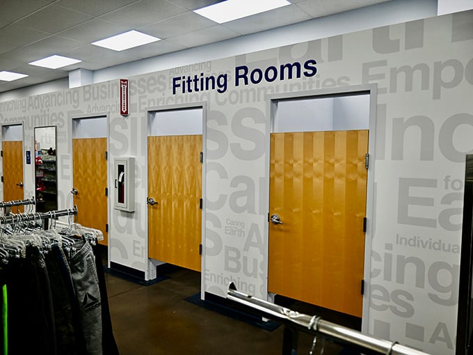 Fitting rooms where you can try before you buy, because even bargains deserve a proper audition.