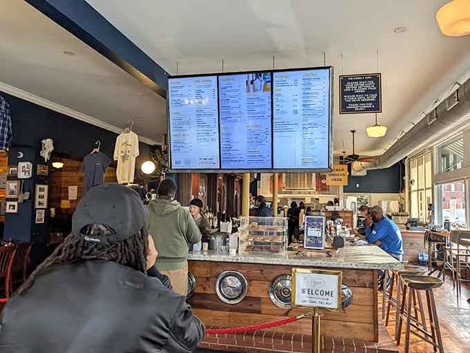 Real people enjoying real food in a real neighborhood spot, which is exactly what great restaurants are all about.