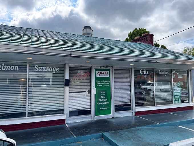 The green awning and simple signage tell you this place has been feeding folks right for a good long while.