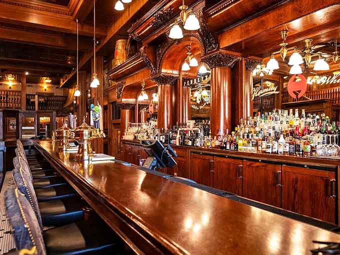 This isn't a bar trying to look historic&mdash;it's the real deal, polished and ready for business.