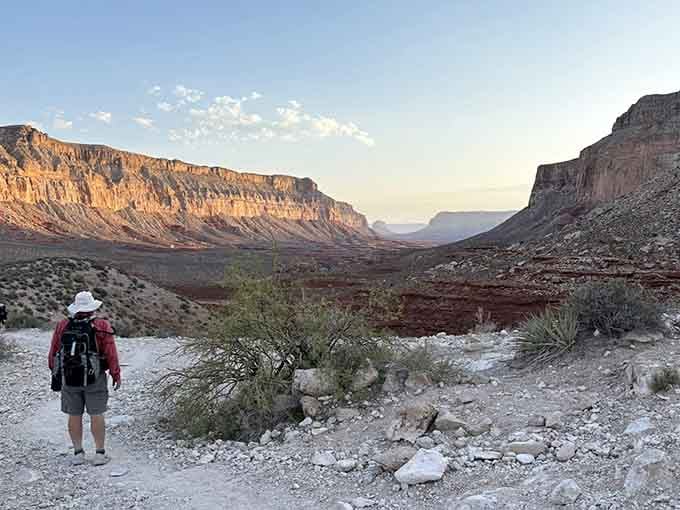 Sunset paints the canyon walls in colors that would make any artist throw down their brushes in defeat.