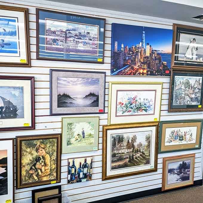 Wall art ranging from cityscapes to countryside, because blank walls are just sad empty canvases.