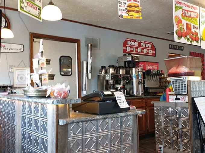 The counter where magic happens, orders are placed, and anticipation builds for what's coming from the kitchen.