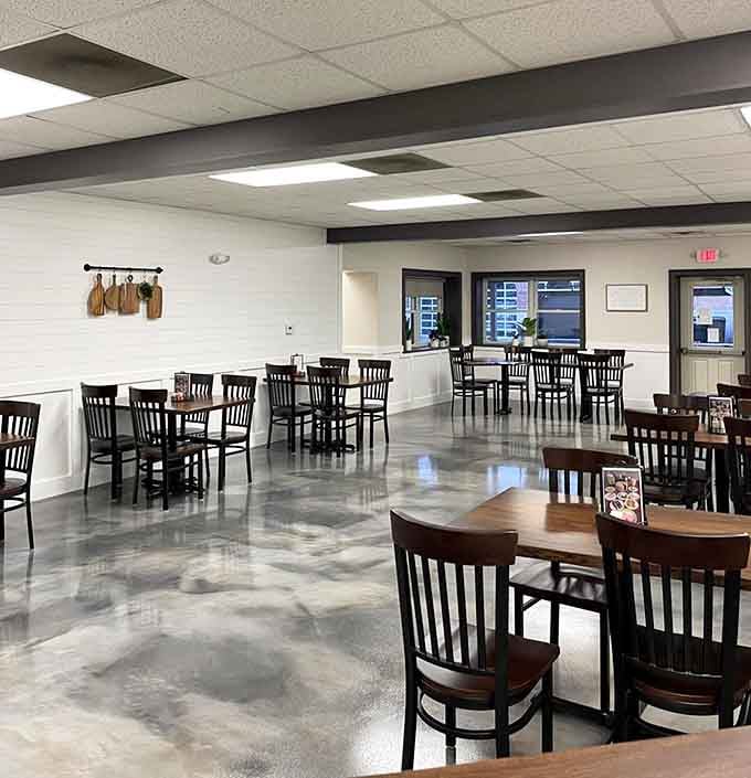 The spacious interior welcomes everyone from solo diners to large family gatherings with equal hospitality.