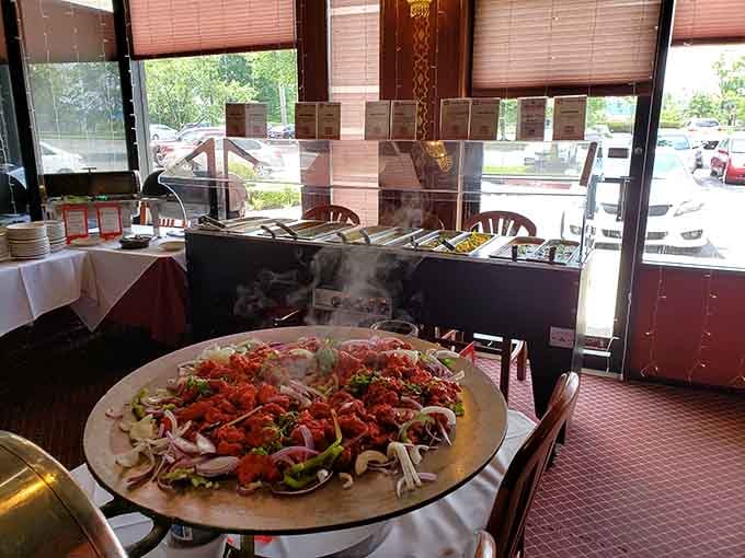 The buffet station where dreams come true and portion control goes out the window, as it should be.