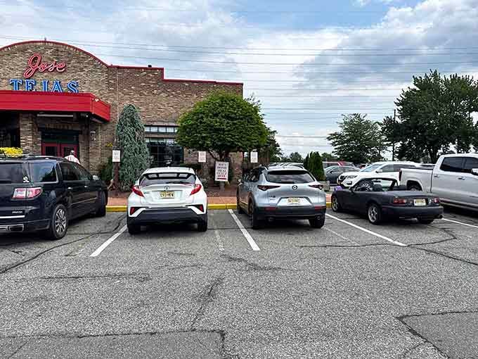 The parking lot that looks like this pretty much always, a testament to what awaits inside those doors.