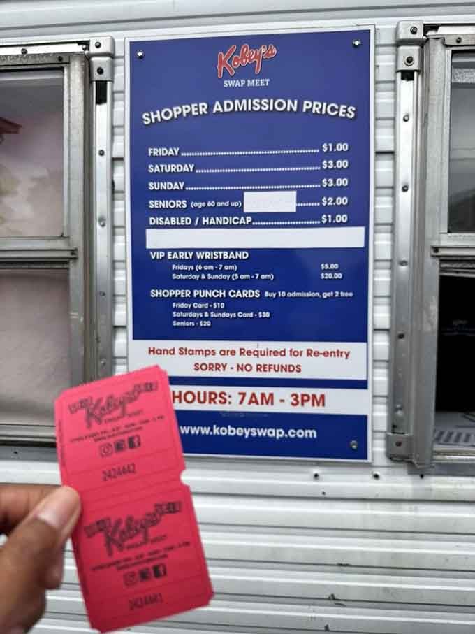 That pink admission ticket costs less than fancy coffee, granting access to hours of treasure hunting and people watching.