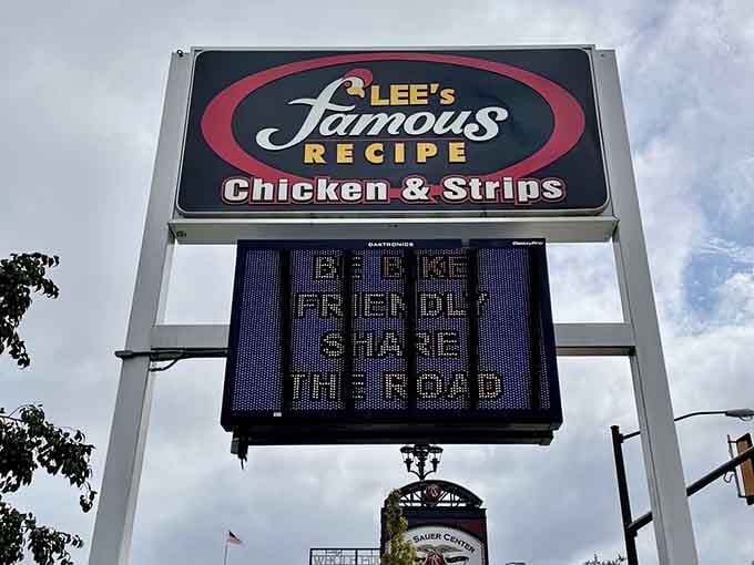 That sign out front isn't subtle, and honestly, when your chicken's this good, why should it be?
