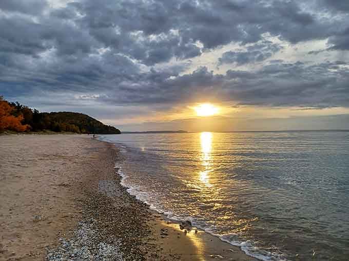 Sunset at the beach where the only filter needed is the one protecting your eyes from glory.