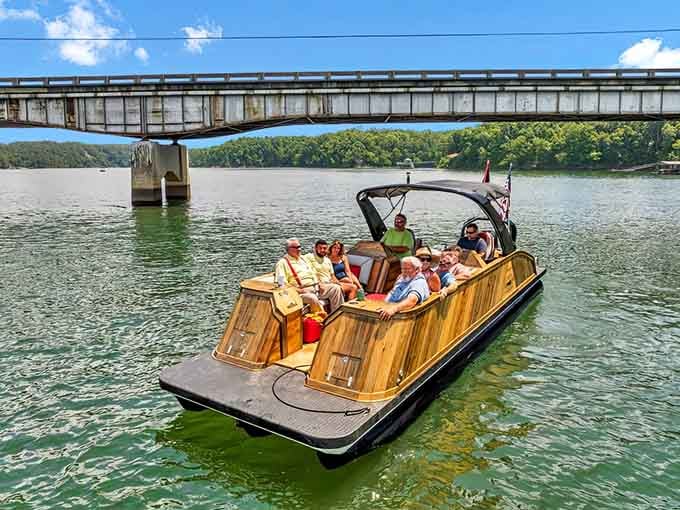 Family boat rides on Smith Lake, creating memories that'll outlast any vacation photo album.