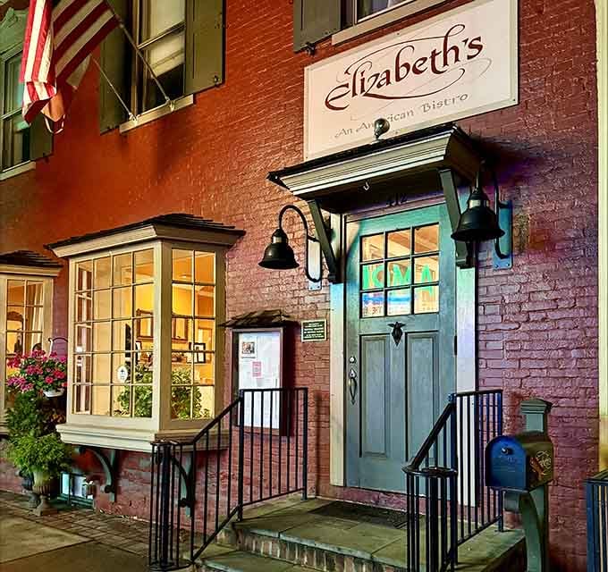Elizabeth's turquoise door beckons diners into an American bistro where upscale meets approachable dining beautifully.