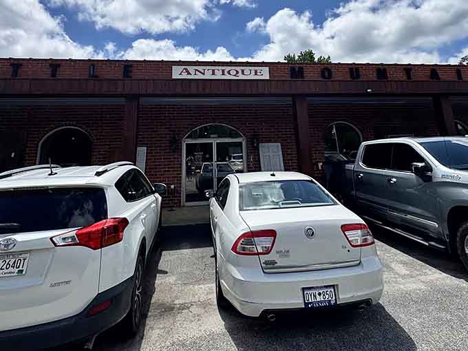 When the parking lot's this full, you know you've found something special that locals are keeping semi-secret.