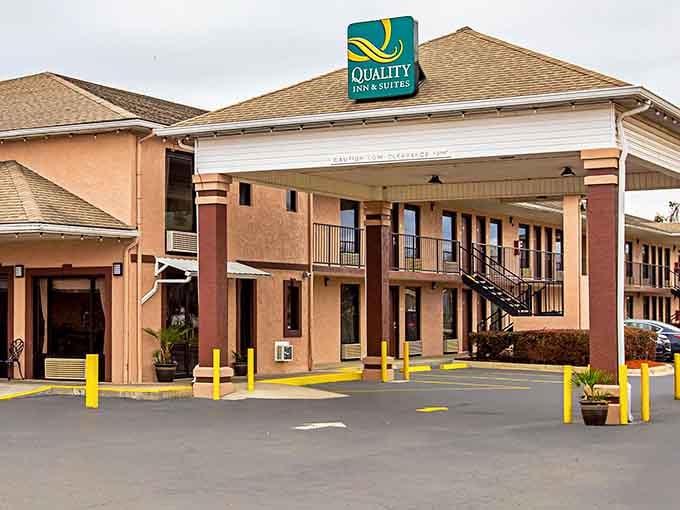 Comfortable lodging awaits visitors exploring whether Live Oak might become their new permanent address and happy place.