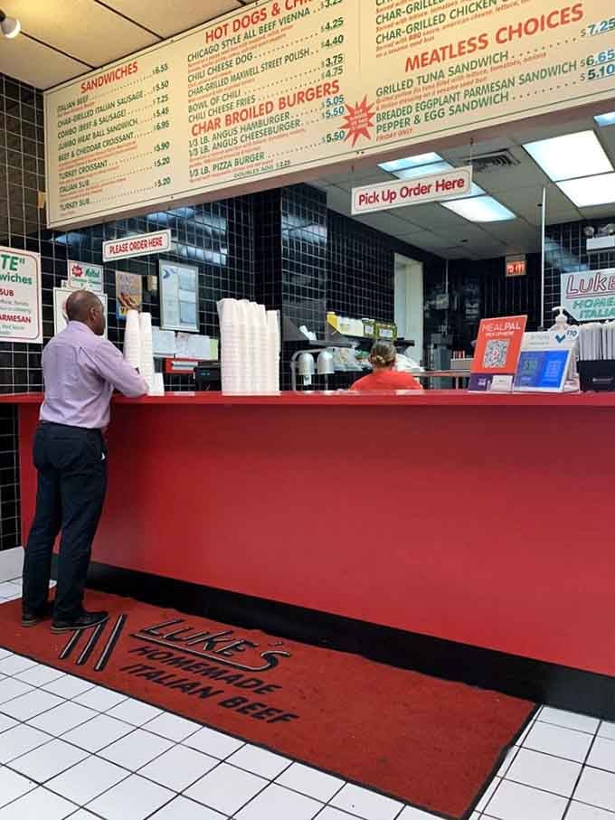 The red counter beckons like a beacon of hope for anyone who's ever been truly, desperately hungry.