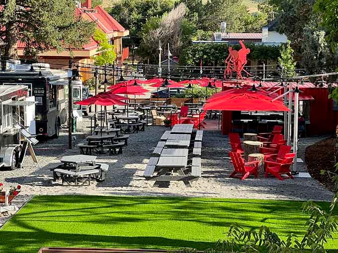 Outdoor patios with mountain views turn casual meals into experiences you'll actually remember next week.