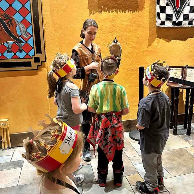 Young squires receiving their crowns experience the kind of customer service that creates lifelong memories and repeat visits.