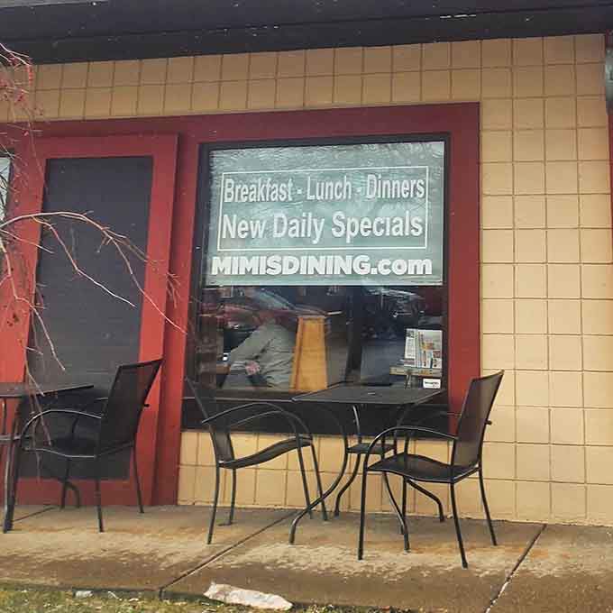 Outdoor seating for those perfect Michigan mornings when fresh air makes everything taste even better than usual.