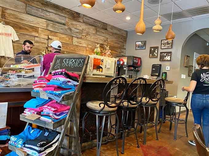 Even the merchandise display is charming, because why shouldn't you take home a souvenir from your enchanted brunch adventure?