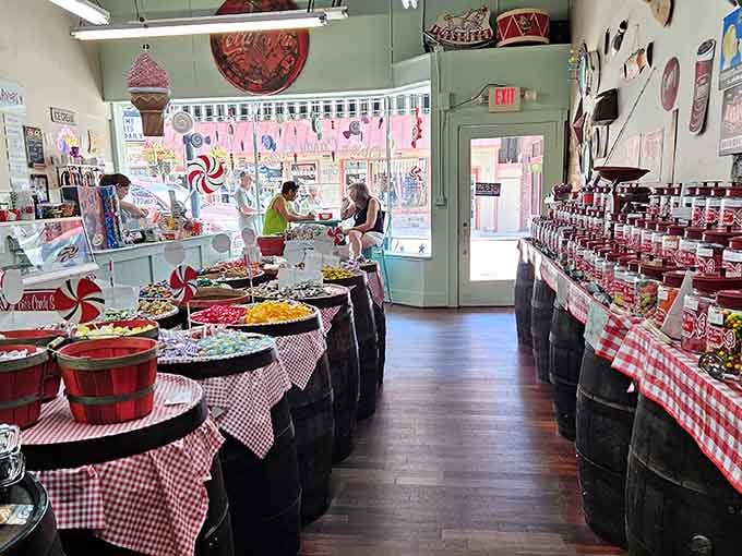 Opie's Candy Store is a sweet tooth's dream come true, with treats lining every available surface.
