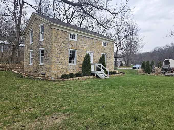 Stone House Memorial Park preserves a piece of local history in sturdy limestone that's outlasted countless trends and passing fads.