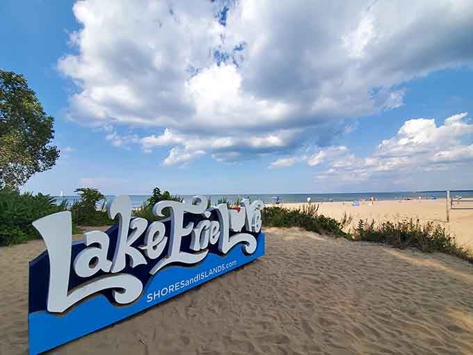 Lake Erie gets its own love sign, finally receiving the recognition it deserves after years of ocean envy.