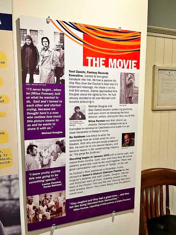 Movie memorabilia celebrates the film that brought this hospital's story to worldwide attention and acclaim.