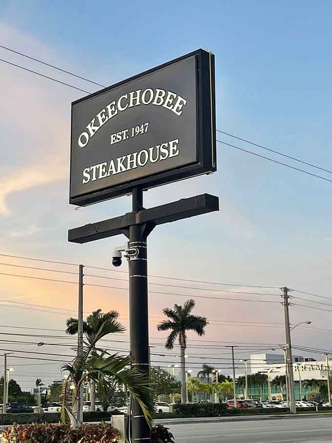 That sign standing tall against the Florida sky has been guiding hungry diners to happiness since way back when.