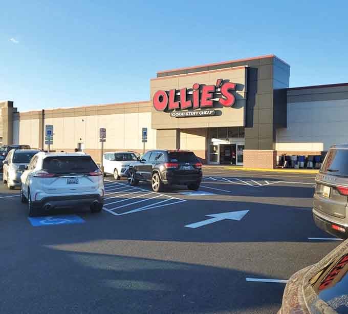 A packed parking lot tells the story: smart shoppers know exactly where to find the best deals around.