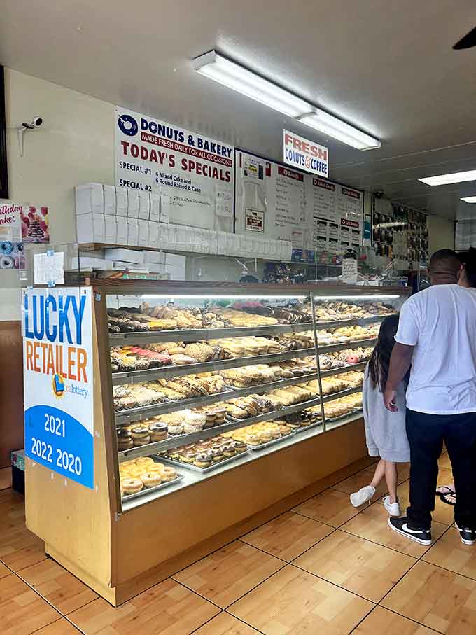 The moment of decision at the counter, where every choice is right and regret simply doesn't exist.