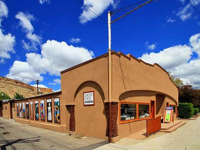 Adobe-style charm houses creative spaces where local artists prove that inspiration flows as freely as the wine.