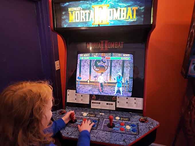 Mortal Kombat cabinet stands ready to settle disputes the old-fashioned pixelated way we remember.