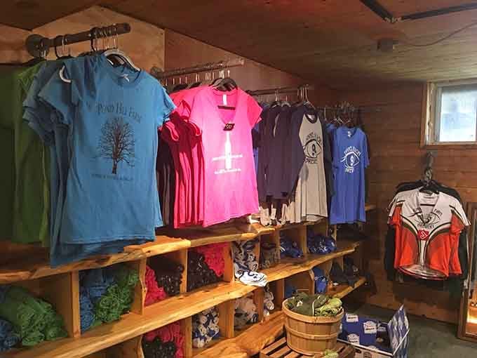 Farm-branded merchandise for when you want to remember your visit every time you do laundry for the next decade.