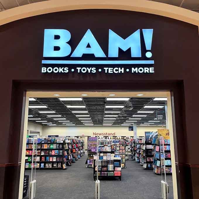 BAM! delivers books, toys, and tech treasures for every age group and interest under one convenient roof.