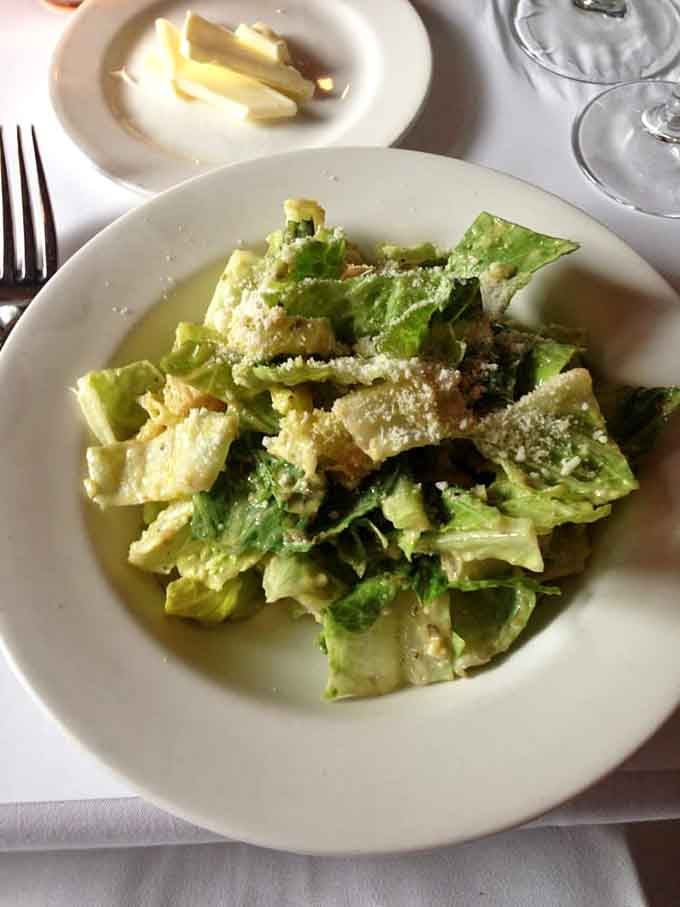 Caesar salad with actual flavor and texture, not the sad iceberg lettuce situation you've been settling for elsewhere.